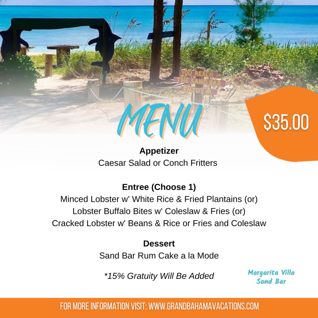 THE SAND BAR AT MATHER TOWN | Grand Bahama Vacations